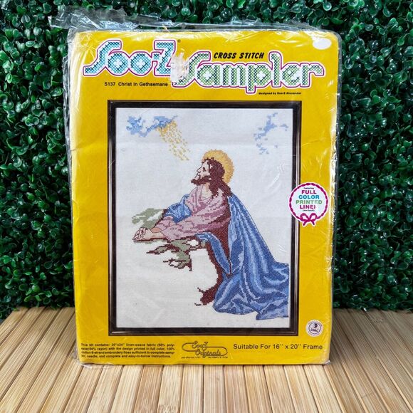 Soo-Z | Art | Sooz Originals Cross Stitch Kit S37 Christ In Gethsemane ...